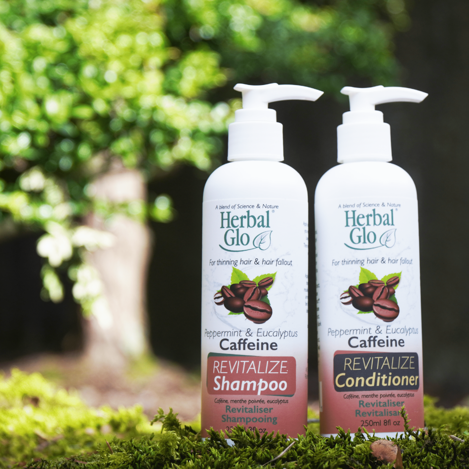Caffeine Revitalize Shampoo & Conditioner Value Pack – Herbal Glo Hair ...